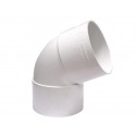 Codo Canaleta Hembra / Hembra Blanco 75 mm x 65°
