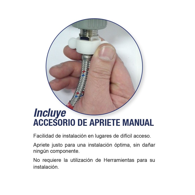 Flexible Acero Inoxidable para Monomando HE - HI